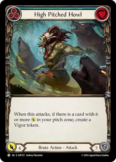 High Pitched Howl (Blue) [SUP157] | Flesh & Blood TCG – Spindown